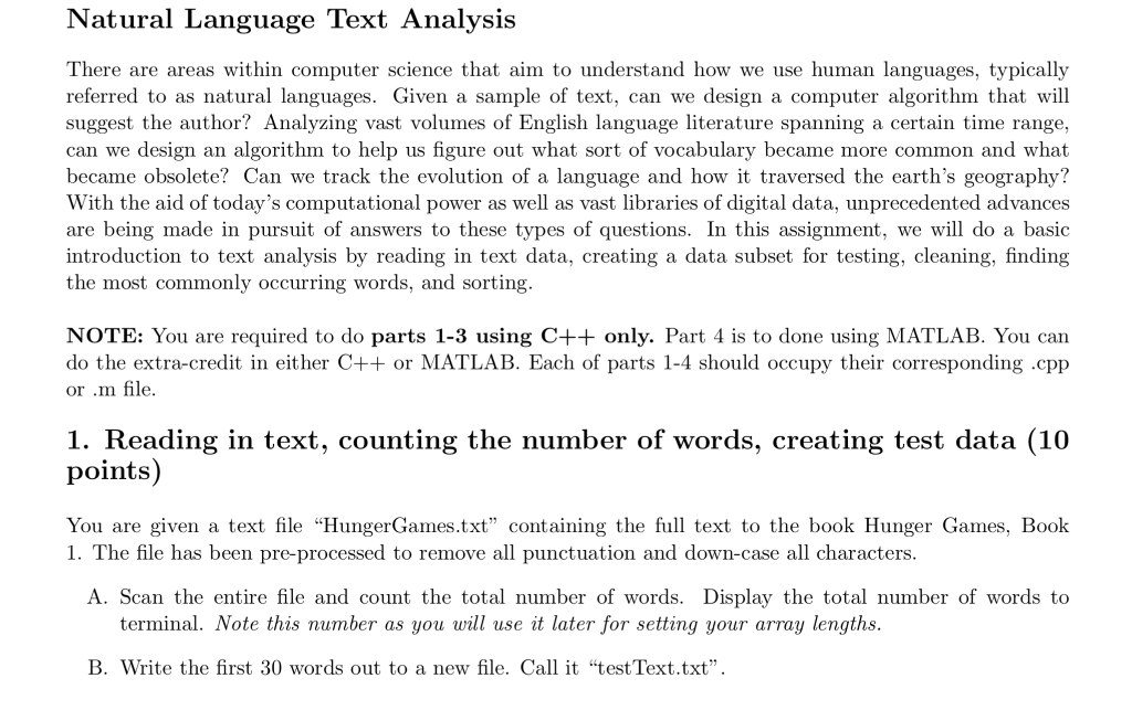 Solved Natural Language Text Analysis There are areas within | Chegg.com