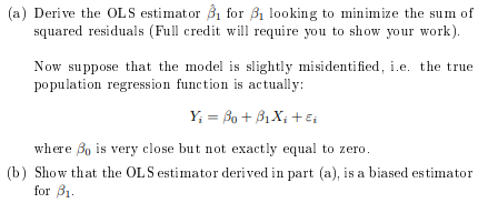 Solved Importance of the Intercept So far we have assumed an | Chegg.com