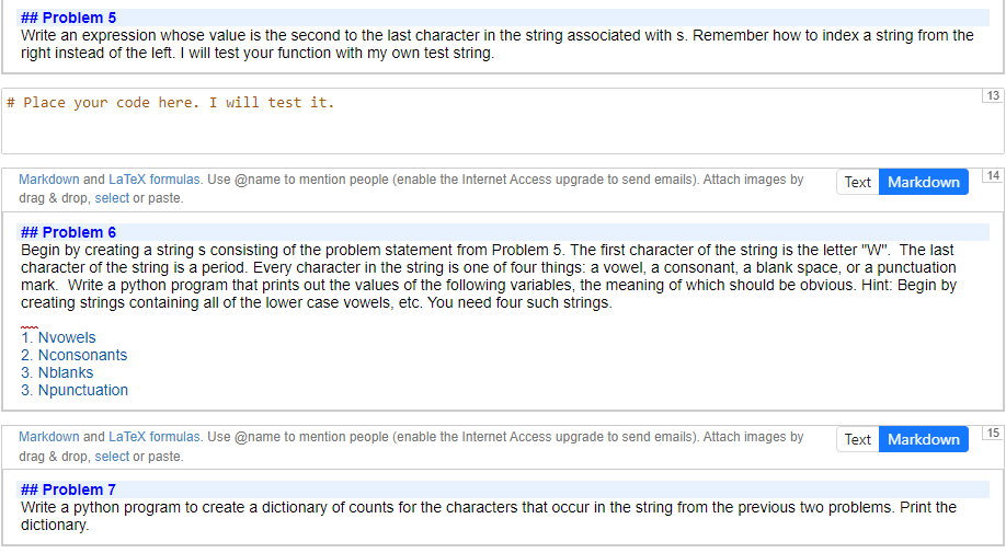 Solved \#\# Problem 5 Write an expression whose value is the | Chegg.com