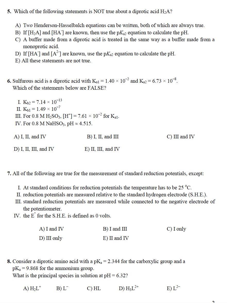Solved 5. Which of the following statements is NOT true | Chegg.com