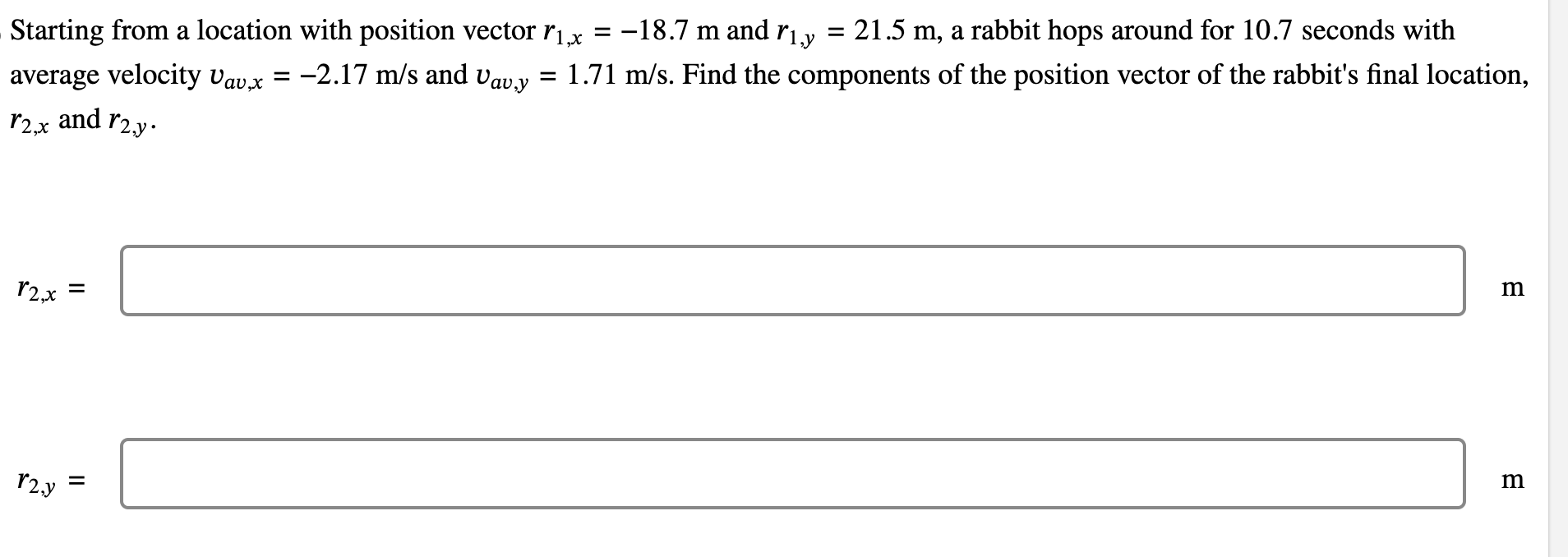 Solved Starting from a location with position vector | Chegg.com