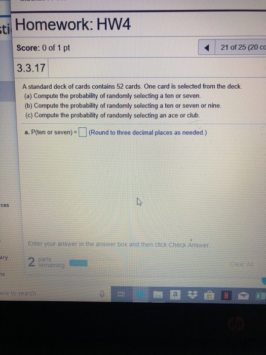 Solved ti Homework: HW4 Score: 0 of 1 pt 21 of 25 (20 co | Chegg.com
