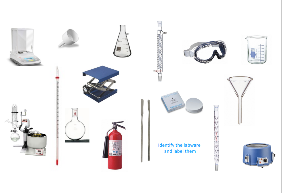 Solved IIII. AII 3 Identify the labware and label them | Chegg.com