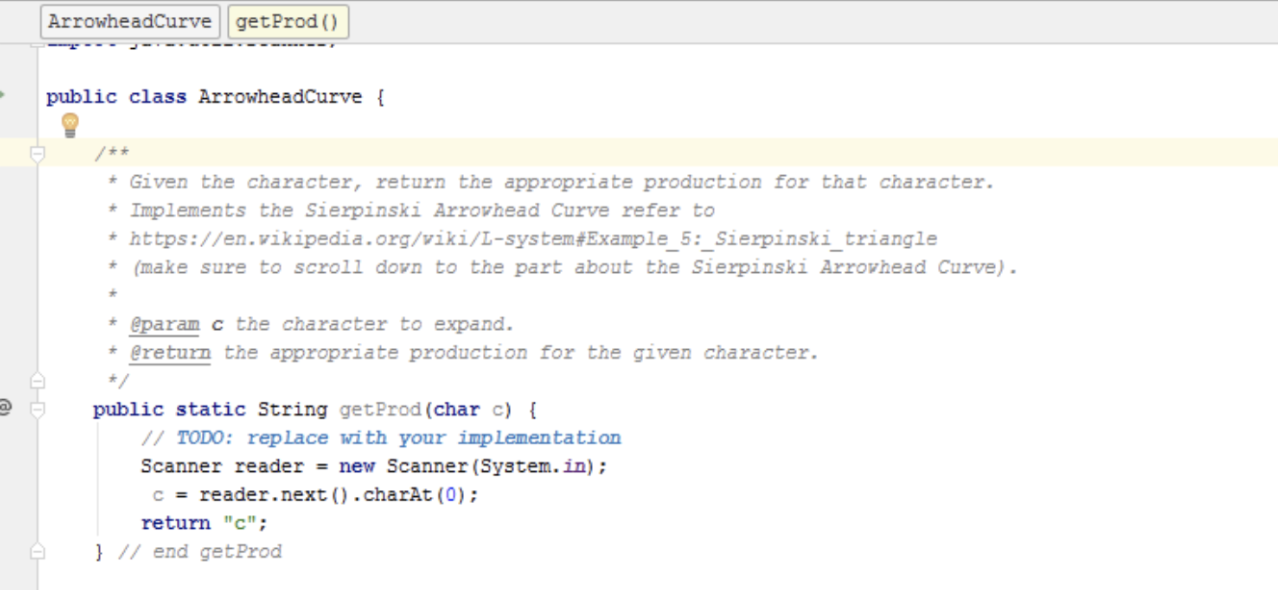 Solved The getProd() method will return the appropriate | Chegg.com