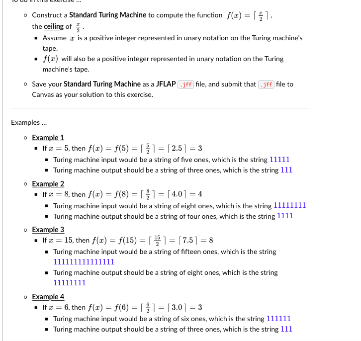 Solved o Construct a Standard Turing Machine to compute the | Chegg.com