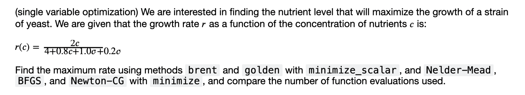 Solved Solve Using Python Single Variable Optimization We 3415