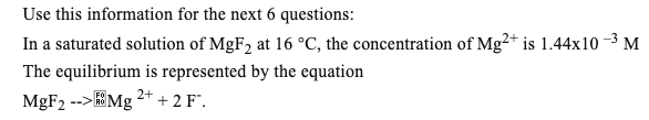 Solved Use this information for the next 6 questions: In a | Chegg.com