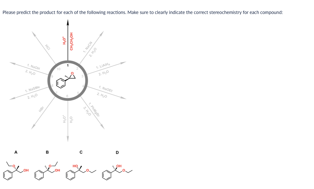 Please predict the product for each of the following | Chegg.com Please predict the product for each of the following | Chegg.com