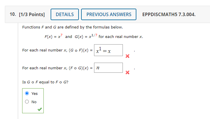 Solved 7. [0/1 Points) DETAILS PREVIOUS ANSWERS EPPDISCMATH5 | Chegg.com