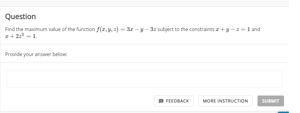 Solved Question Find The Maximum Value Of The Function F X