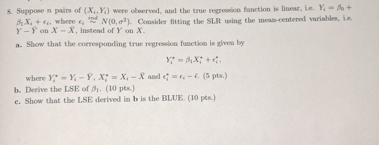 Solved this question is from Applied linear regression | Chegg.com