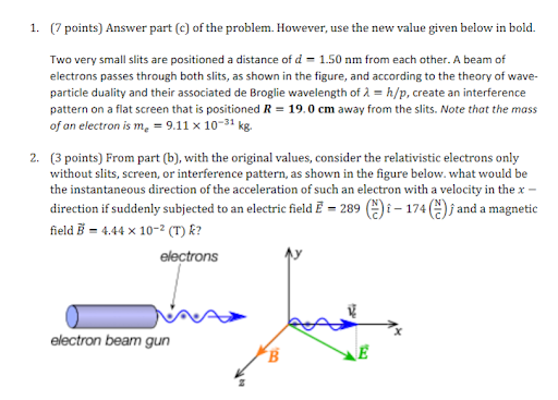 Solved 1. (7 points) Answer part (c) of the problem. | Chegg.com