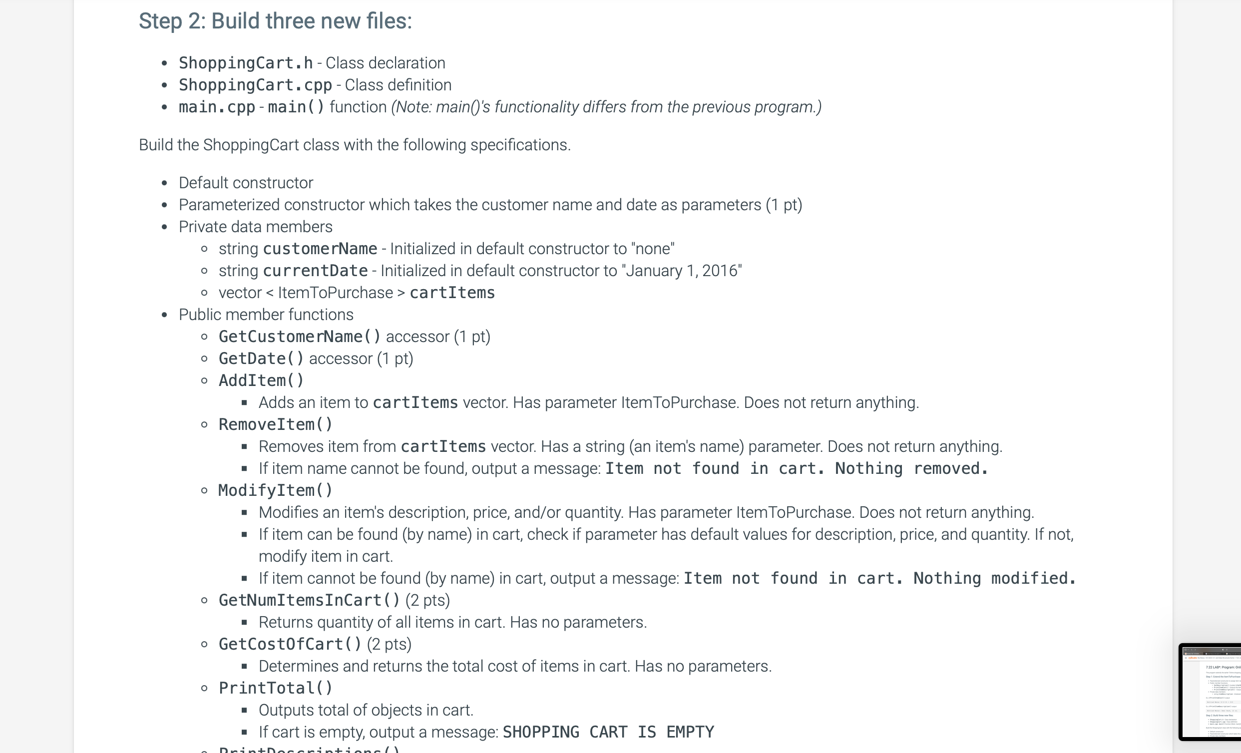 Solved This program extends the earlier "Online shopping | Chegg.com