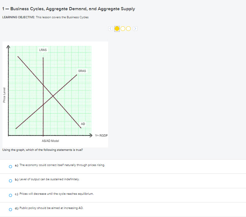 Solved 1- Business Cycles, Aggregate Demand, and Aggregate | Chegg.com