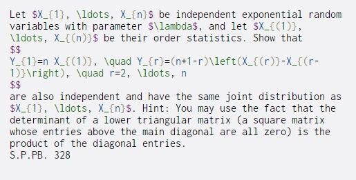 Solved Let $X_{1}, \ldots, X_{n}$ be independent exponential | Chegg.com