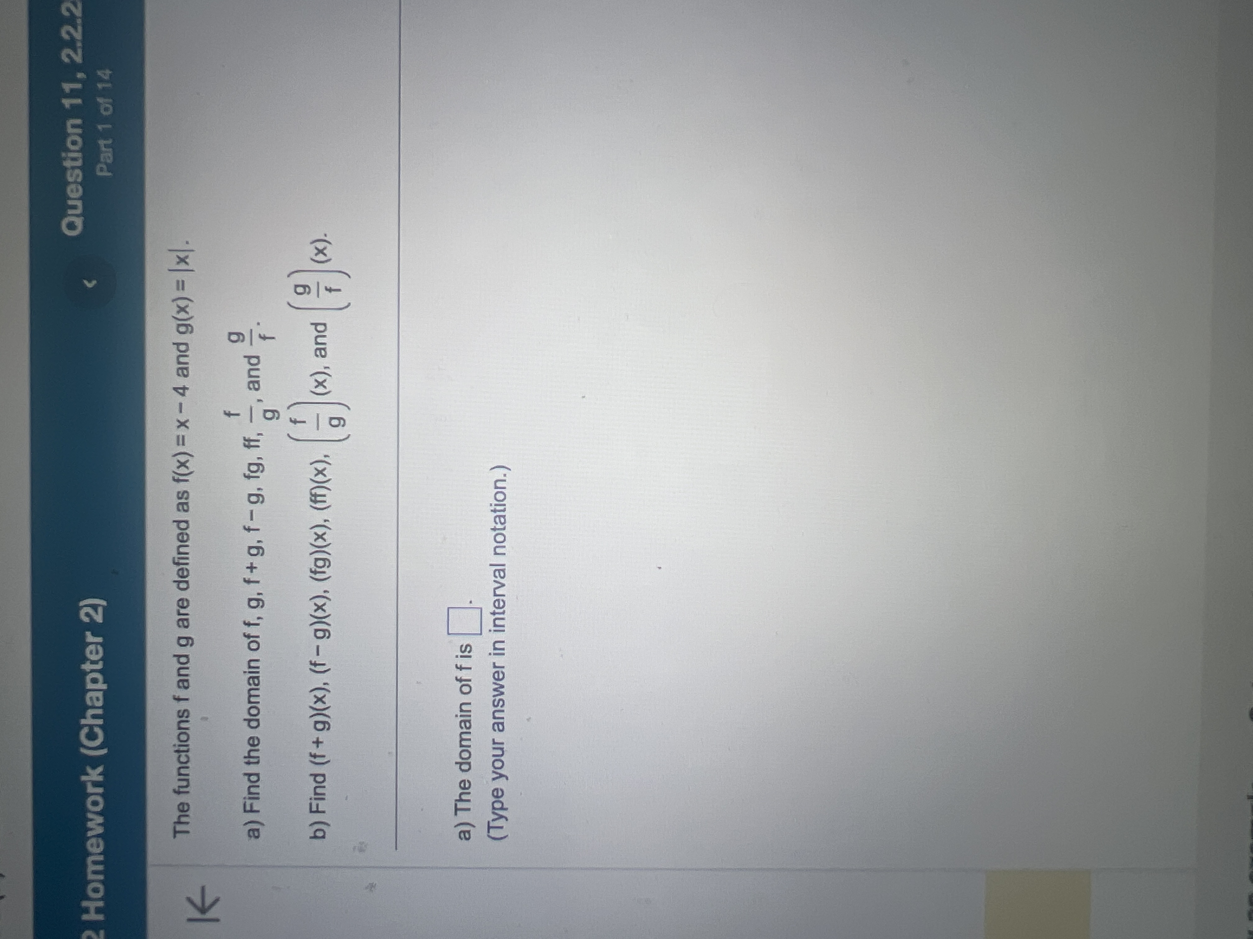 Solved The functions f and g are defined as f(x)=x−4 and | Chegg.com