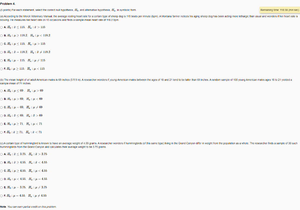 Solved (5 points) For each statement, select the correct | Chegg.com