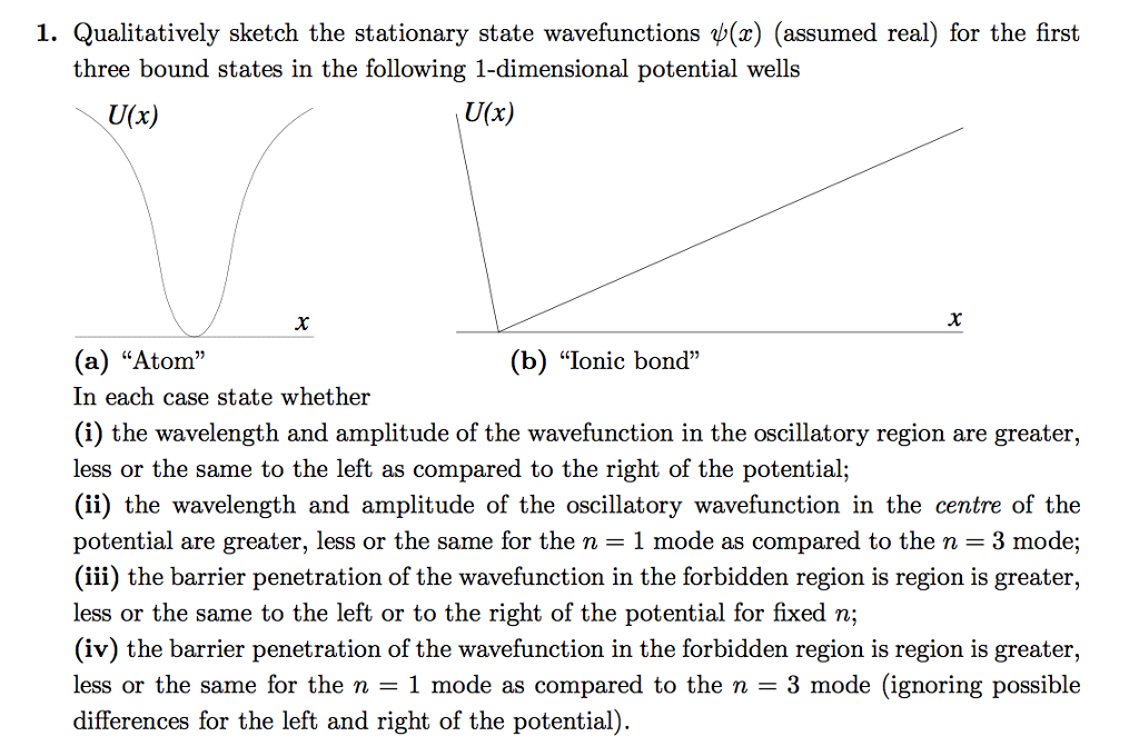 Solved 1. Qualitatively sketch the stationary state | Chegg.com