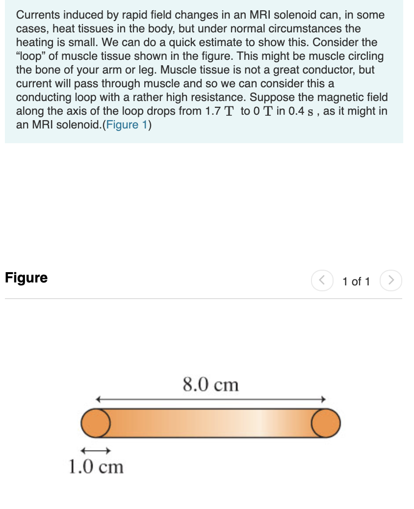 Solved Currents induced by rapid field changes in an MRI | Chegg.com