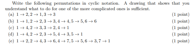 Solved Write the following permutations in cyclic notation. | Chegg.com