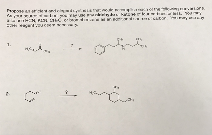 Solved Propose an efficient and elegant synthesis that would | Chegg.com