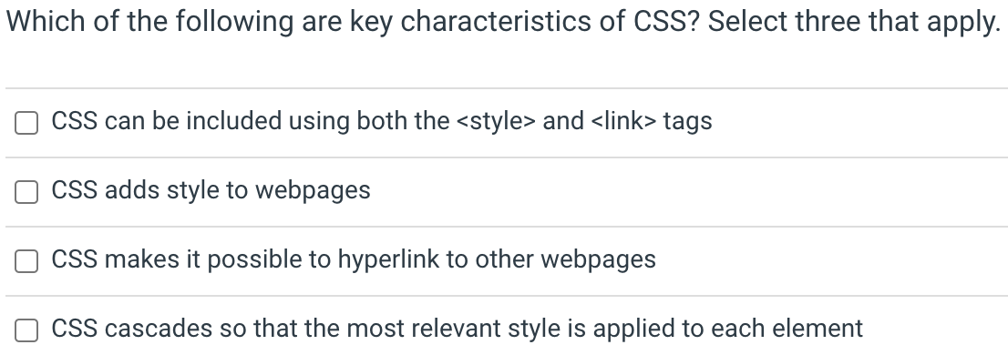 Solved Which of the following are key characteristics of | Chegg.com