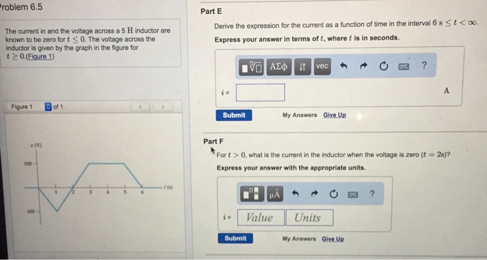 Solved Problem 6.4 PSpicelMultisim The triangular current | Chegg.com