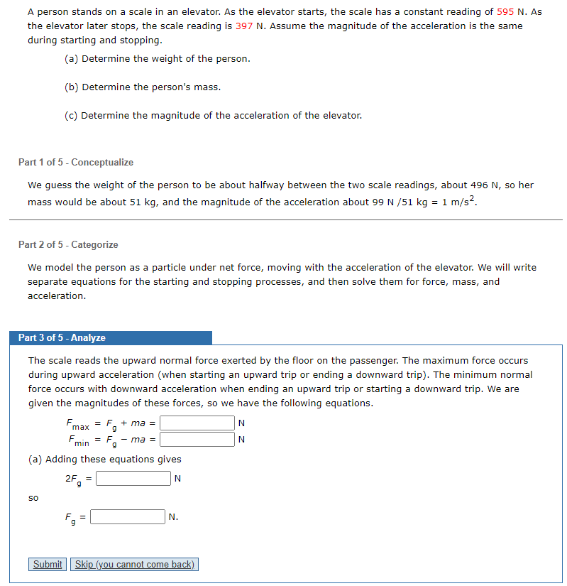 Solved A person stands on a scale in an elevator. As the | Chegg.com