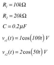 Solved Find the output voltage vo (t) in terms of vs1 , vs 2 | Chegg.com