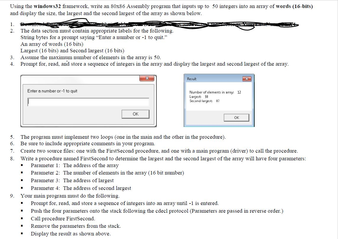 This is a lab for Intro to Assembly Language class. I | Chegg.com