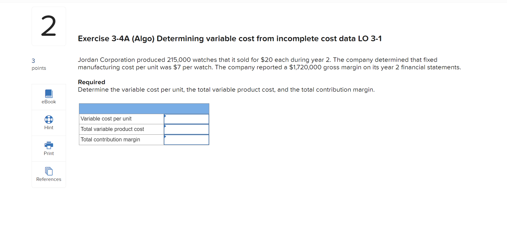Solved UT Exercise 3-15A (Algo) Multiple product break-even | Chegg.com