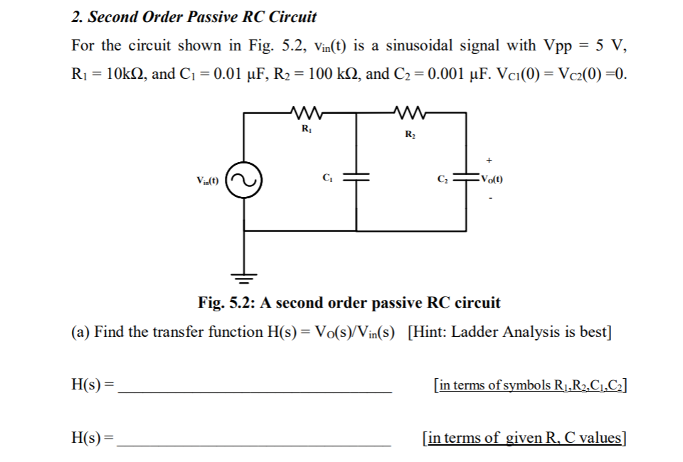 Solved Hi Everyone I Have A Question About Second Order