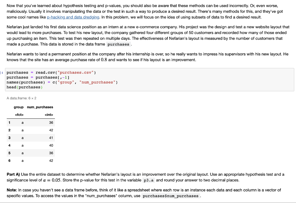 Now that you've learned about hypothesis testing and | Chegg.com