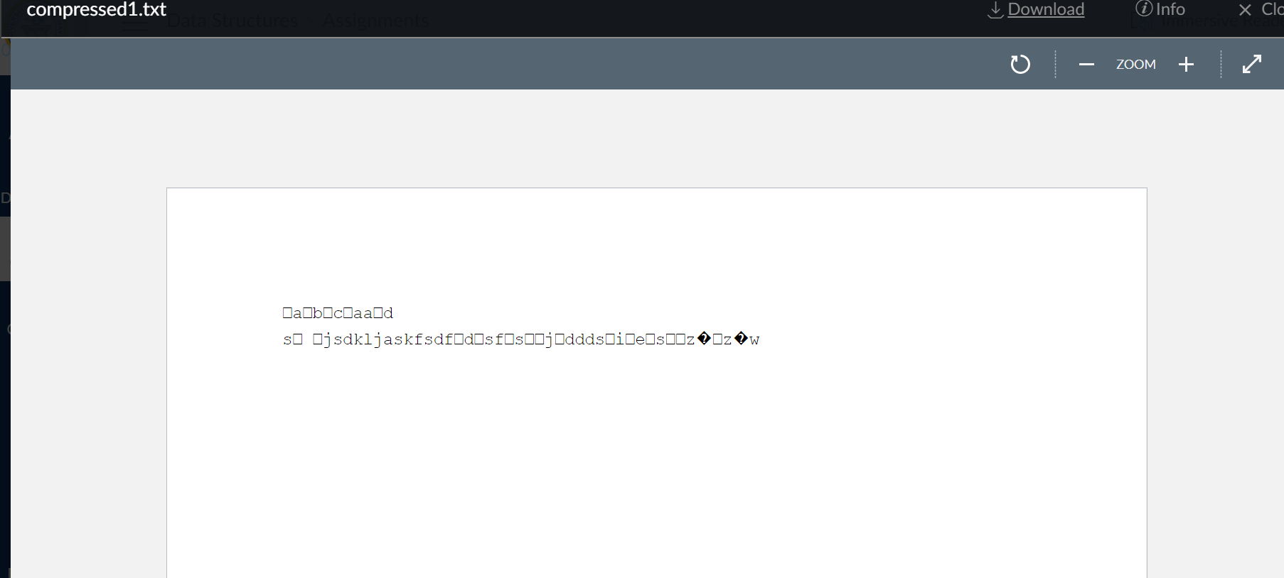 Solved Decoding a Compressed File 1. Goals of this | Chegg.com
