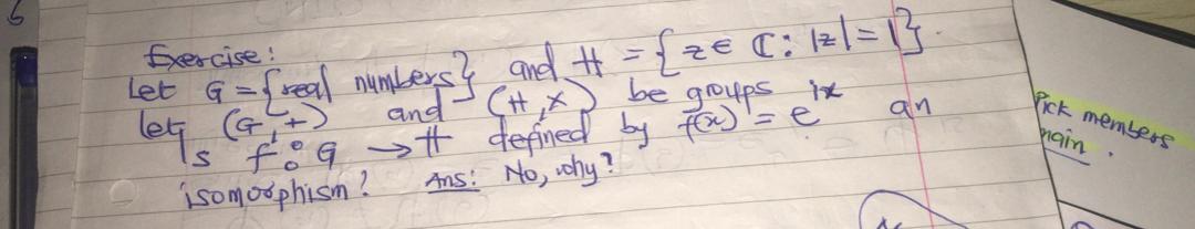Exercise: Let G={ rea numbers } and #={z∈C:∣z∣=∣} let | Chegg.com