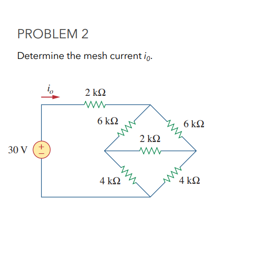 Solved Determine the mesh current i0. | Chegg.com Solved Determine the mesh current i0. | Chegg.com