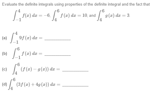 Solved Evaluate the definite integrals using properties of | Chegg.com