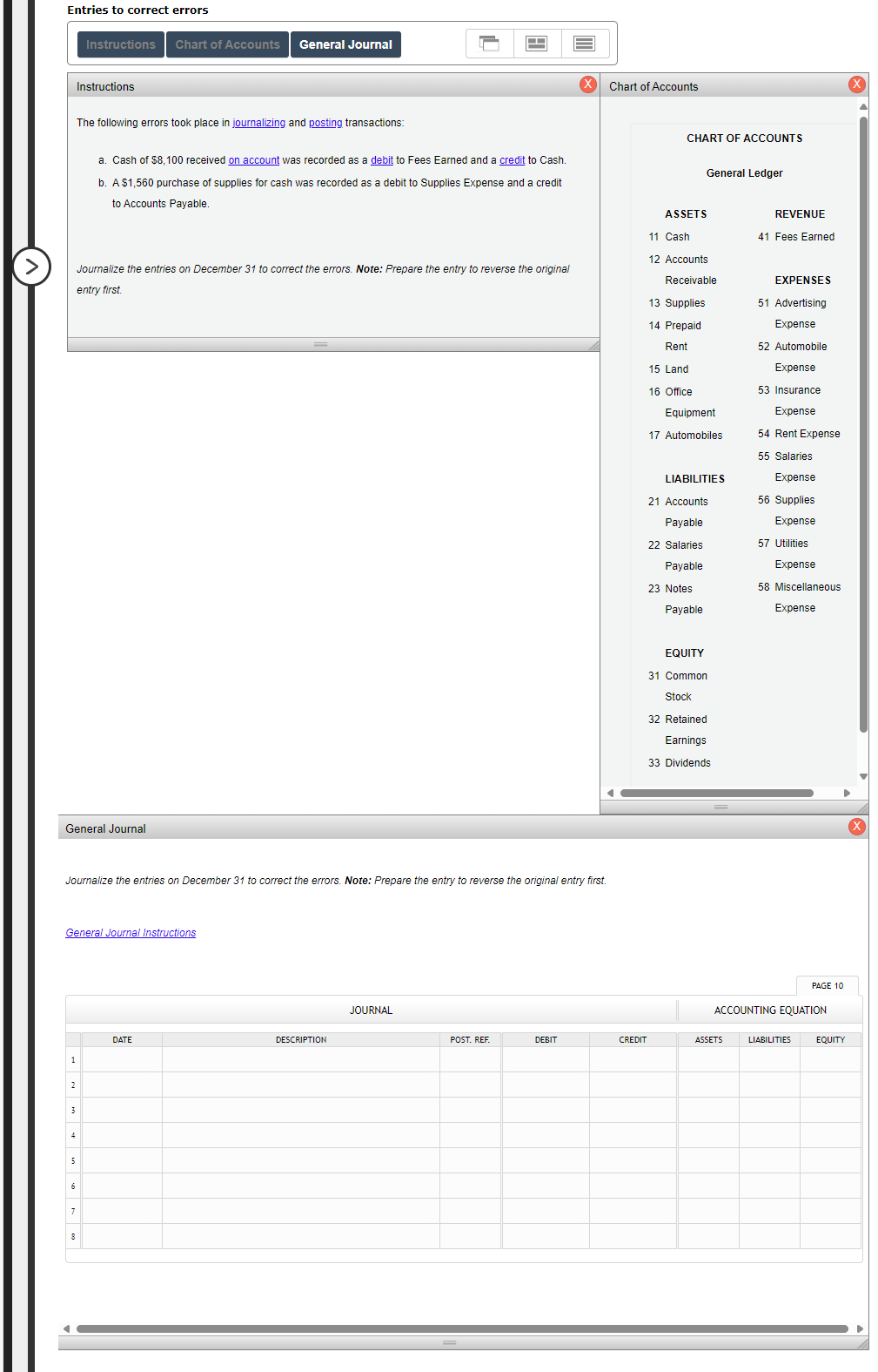 Solved InstructionsThe following errors took place in | Chegg.com