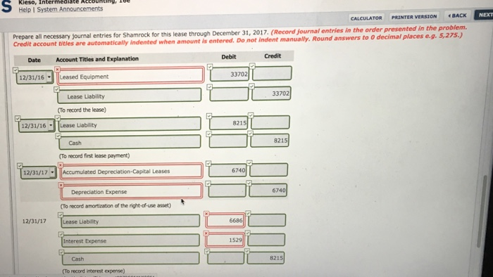 Solved CALCULATOR PRINTER VERSION ·BACK Exercise 21A-2 a-c | Chegg.com