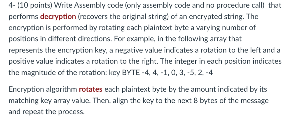 Solved Please Use Masm X86 Processor 32 Bit No Directives 5241