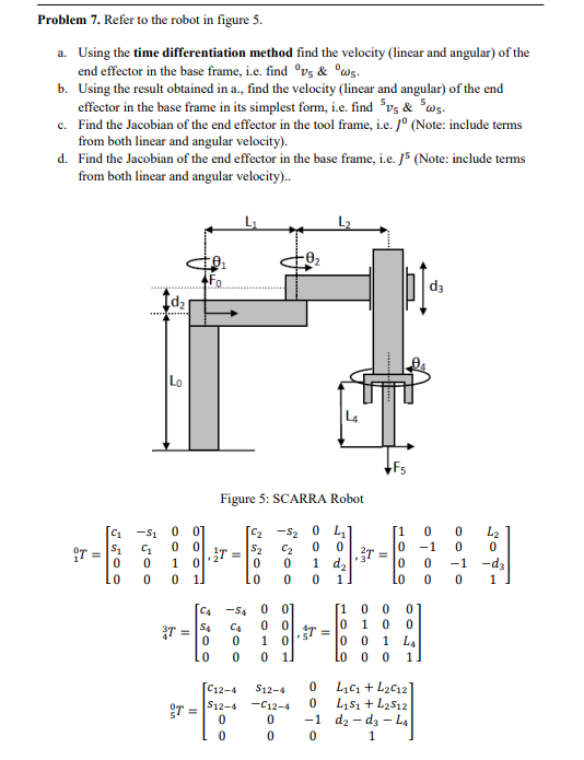 a. Using the time differentiation method find the | Chegg.com