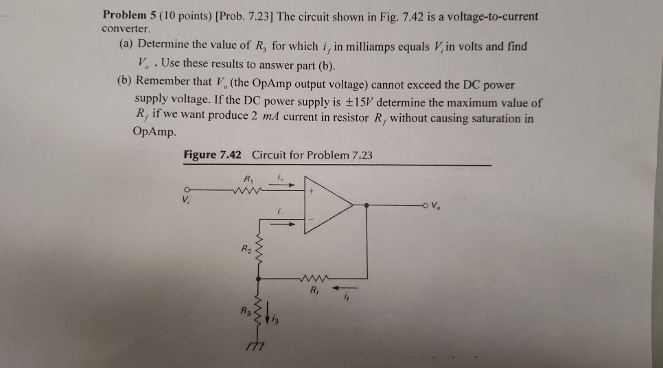 Solved Problem 5 (10 points) [Prob. 7.23] The circuit shown | Chegg.com