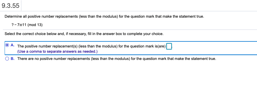 Solved 9.3.55 Determine all positive number replacements | Chegg.com