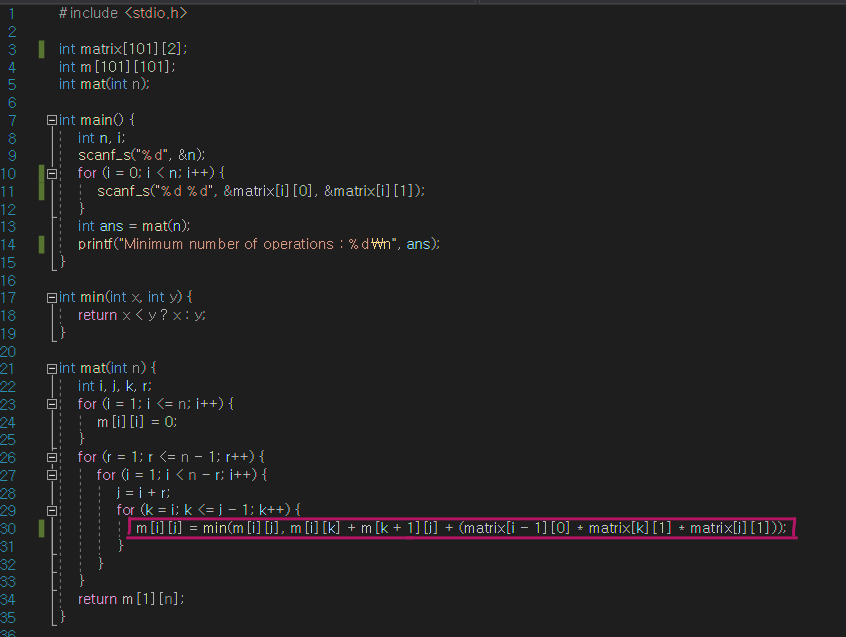 Solved [Algorithm-matrixChain] I definitely feel that the | Chegg.com
