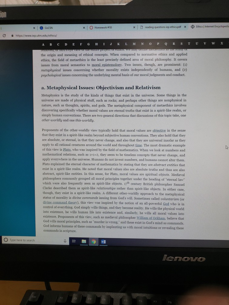 Solved hi can you please explain what is objectivism and | Chegg.com