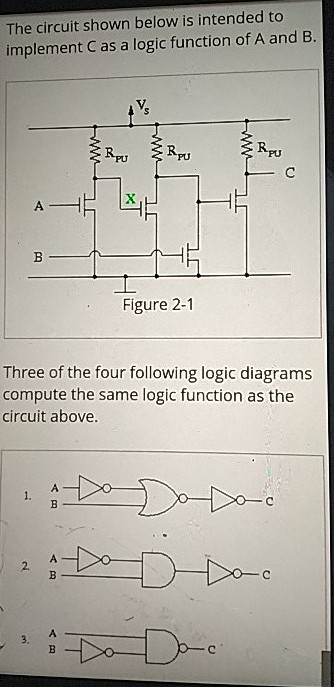 The circuit shown below is intended to implement C as | Chegg.com