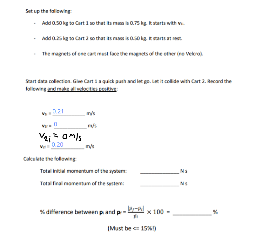 Solved 1) Write a momentum conservation equation for an | Chegg.com