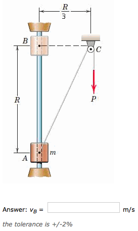 Solved Chapter D3, Problem D3/087 The 2.9-kg collar travels | Chegg.com