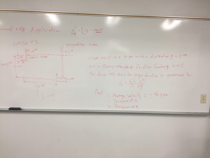 Solved Eg. Application v^2/2g + p/8 + z = ans Flow assist a | Chegg.com
