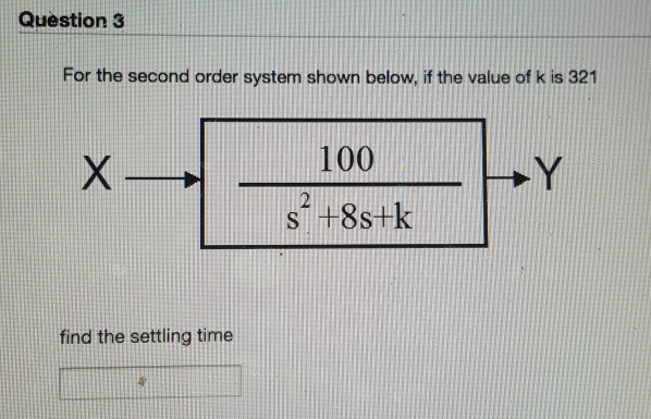 Solved Question 1 The unit step response of a second order | Chegg.com